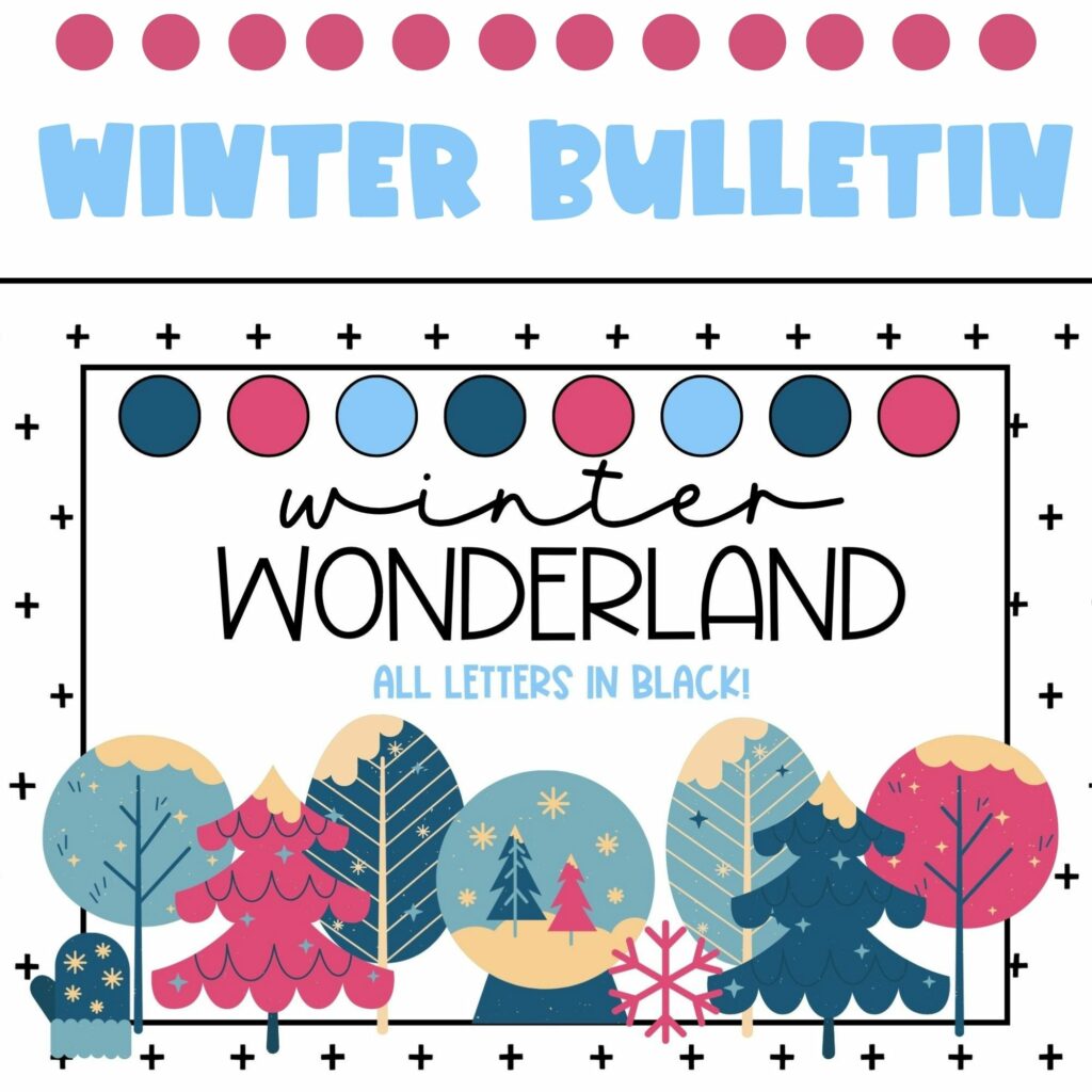 Winter Wonderland Bulletin Board and Winter Door Decor Kit | Made By ...
