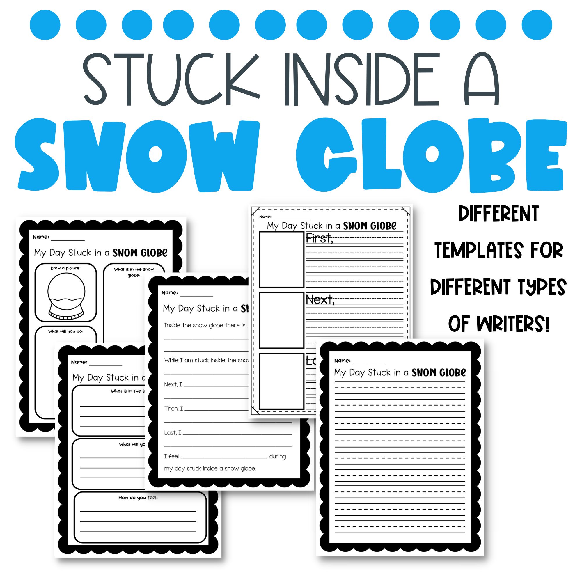 Winter Writing and Craft: Stuck in a Snow Globe Narrative Writing ...