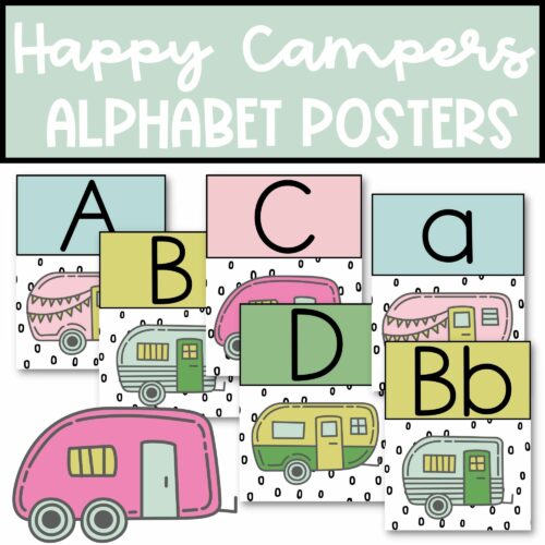 Happy Campers Classroom Decor: Alphabet Posters | Made By Teachers