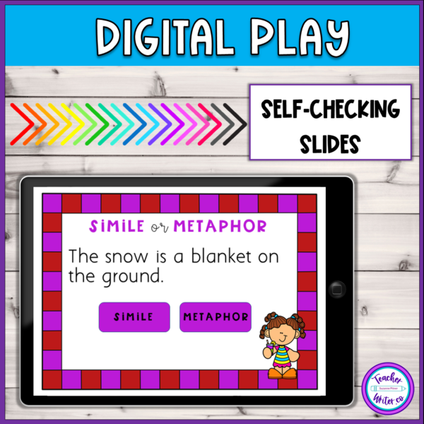 Similes and Metaphors Activity | Video | Digital and Printable | Made ...