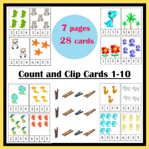 Numbers 1–10, Counting Cards, Montessori, Flashcards | Made By Teachers