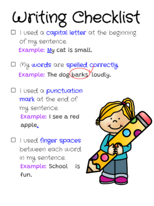 Writing Checklist Chart | Made By Teachers