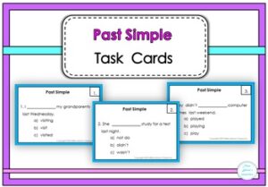 Past Simple Task Cards | Made By Teachers