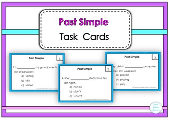 Past Simple Task Cards | Made By Teachers