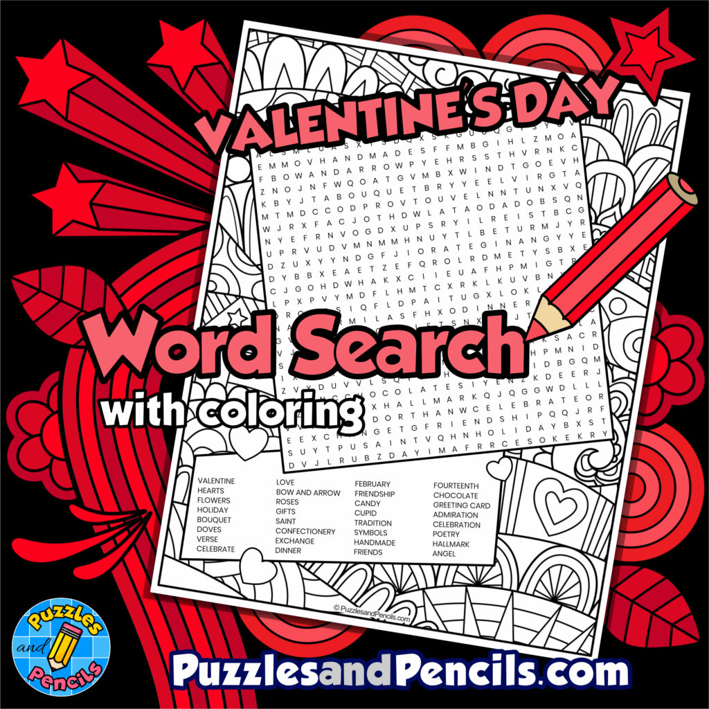 Positive Mindset Word Search Puzzle Activity Page with Coloring ...