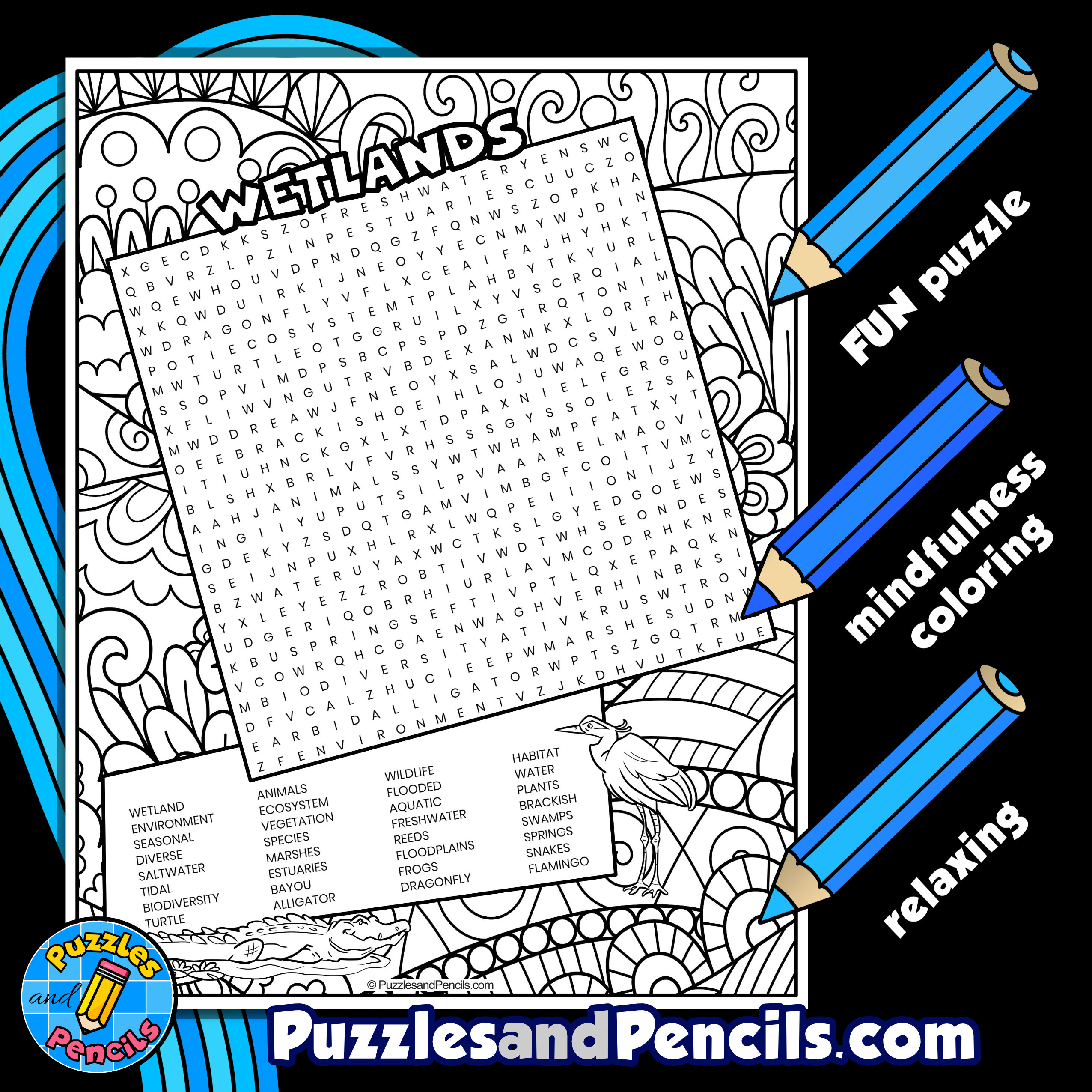 Wetlands Word Search Puzzle Activity Page | World Wetlands Day ...