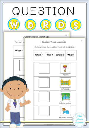 Question Words Matching Set | Made By Teachers