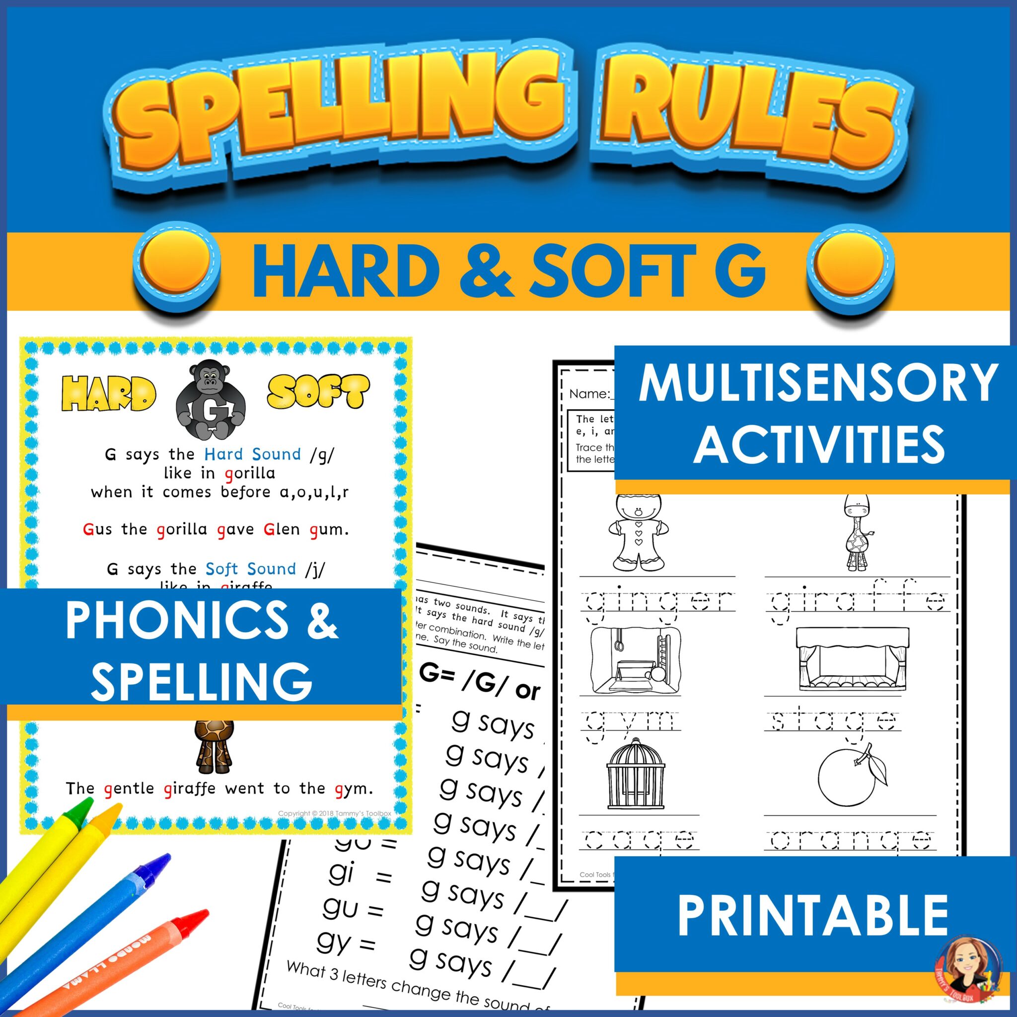 Spelling Rules - Hard and Soft G Activities | Made By Teachers
