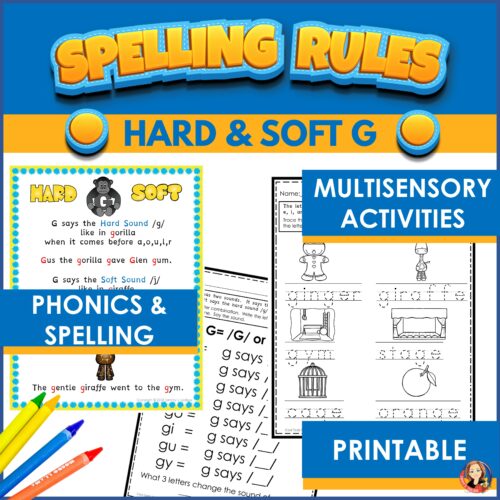 Spelling Rules - Hard and Soft G Activities | Made By Teachers
