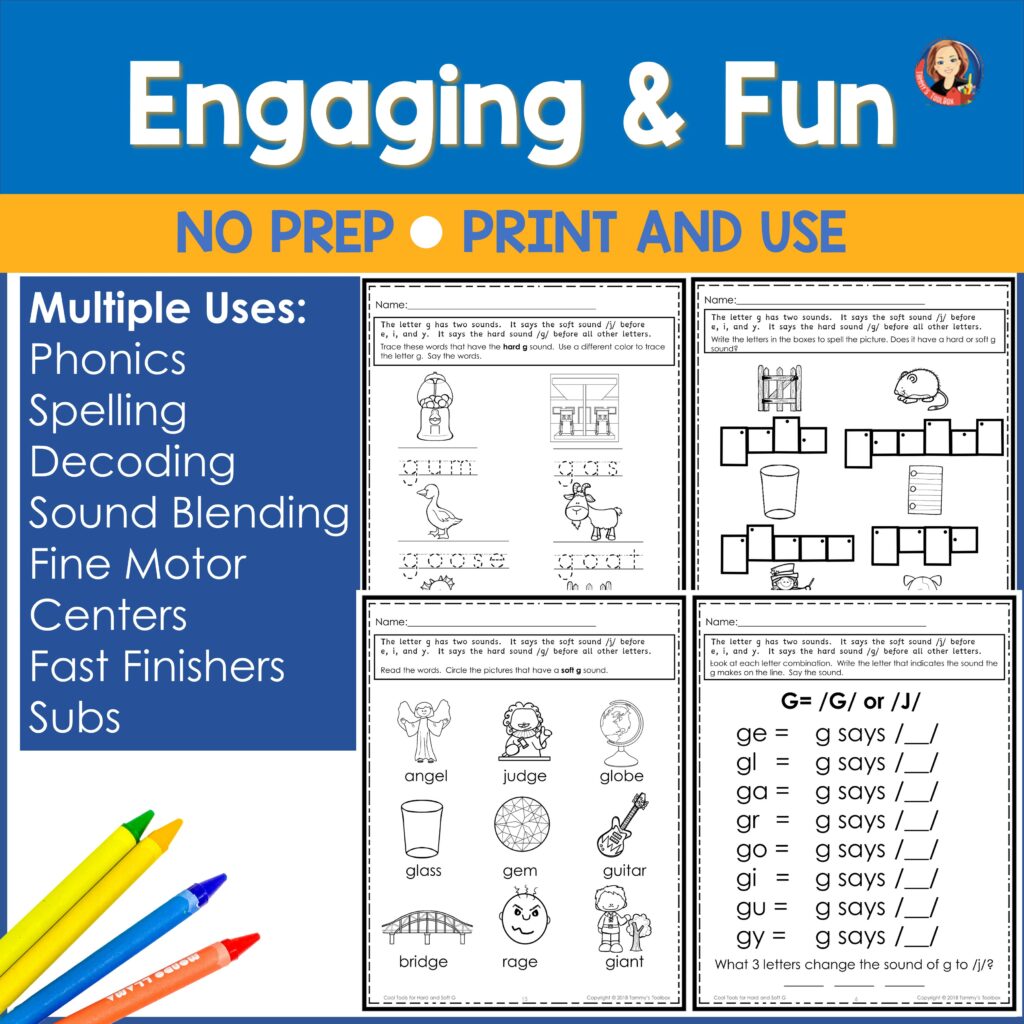 Spelling Rules - Hard and Soft G Activities | Made By Teachers