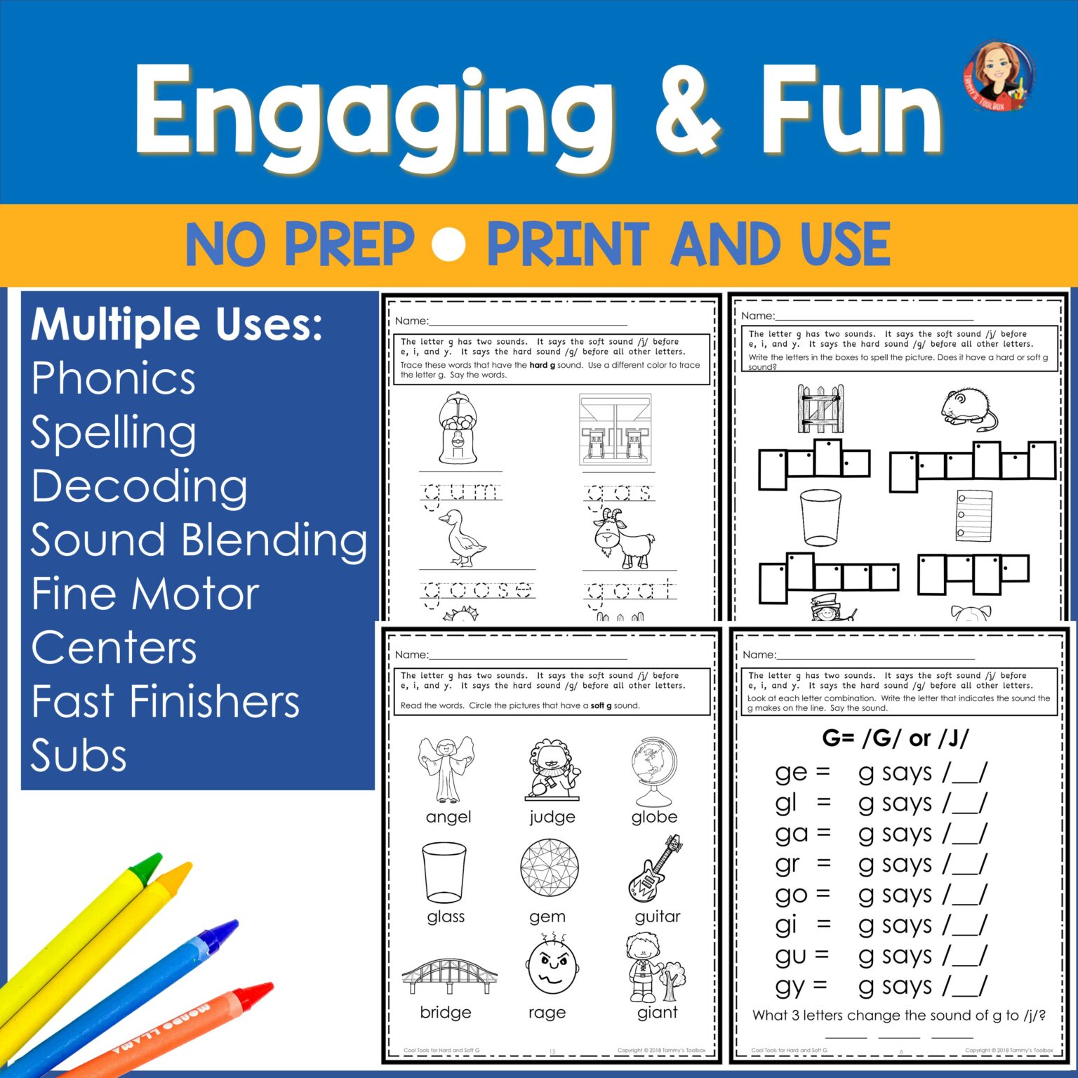 Spelling Rules - Hard and Soft G Activities - Made By Teachers