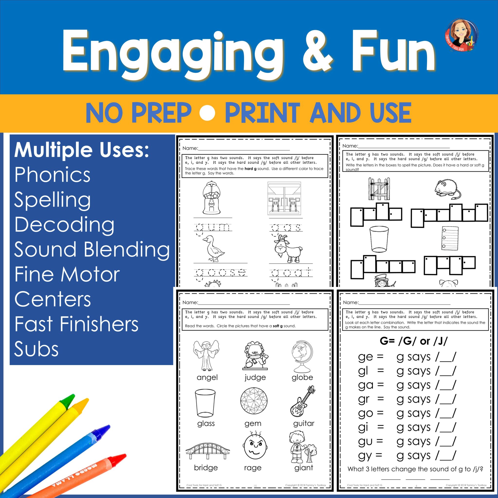 Spelling Rules - Hard and Soft G Activities | Made By Teachers
