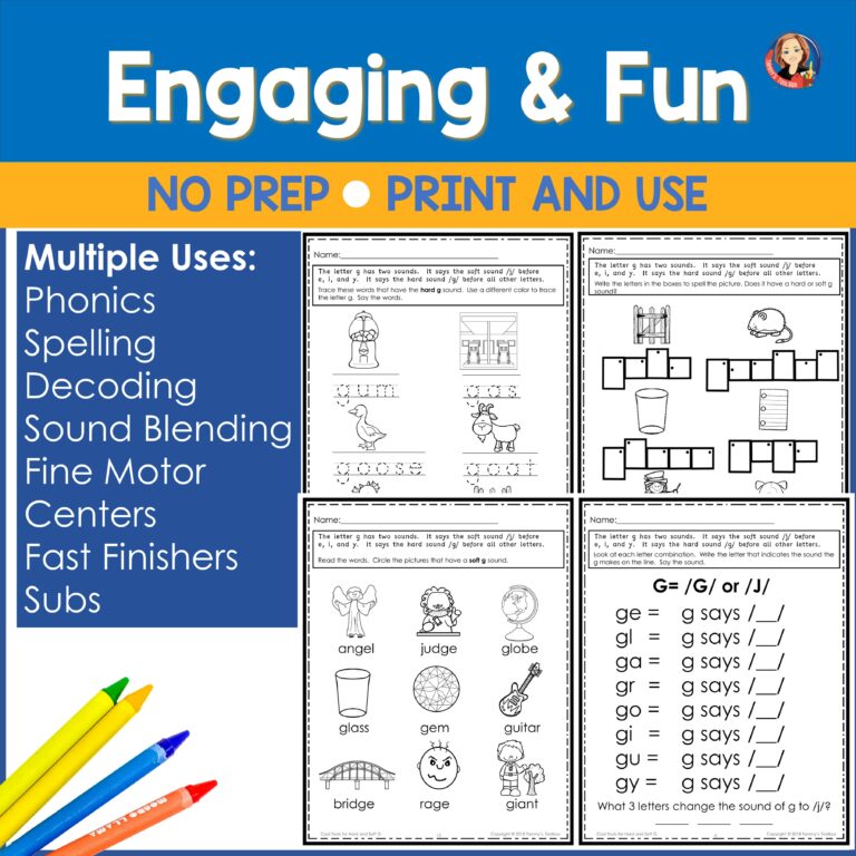 Spelling Rules - Hard and Soft G Activities | Made By Teachers