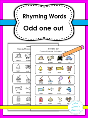 Rhyming Words Odd One Out- Special Education | Made By Teachers