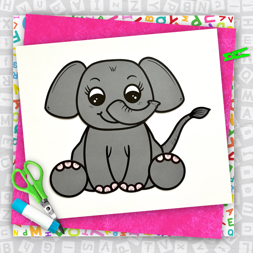 Elephant Craft | Zoo Animal Craft | Made By Teachers