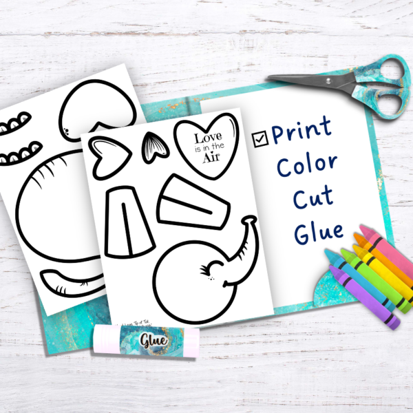 Valentine's Day Elephant Craft | Zoo Animal Craft | Made By Teachers