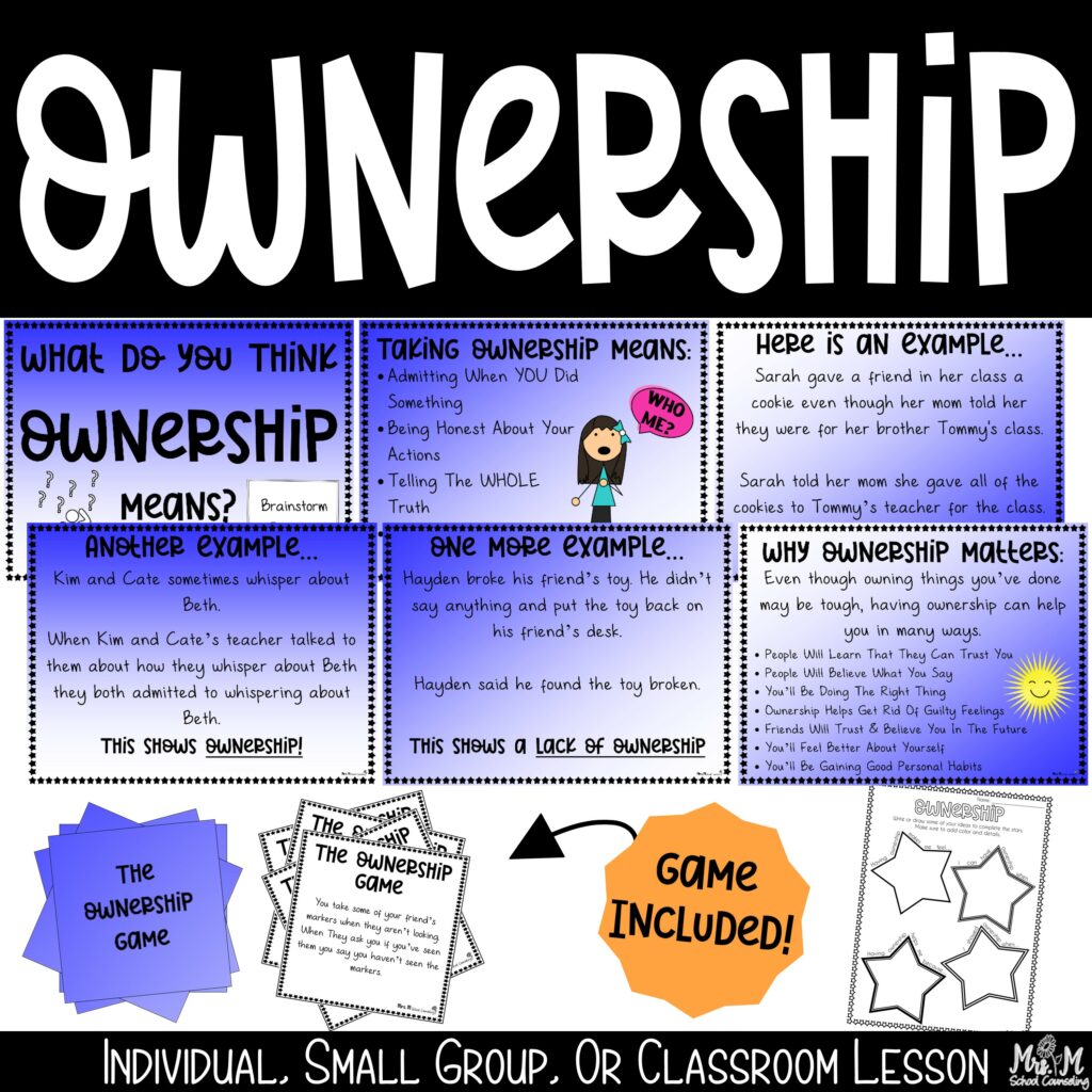 Ownership / Teaching Responsibility & Conflict Resolution Skills For ...