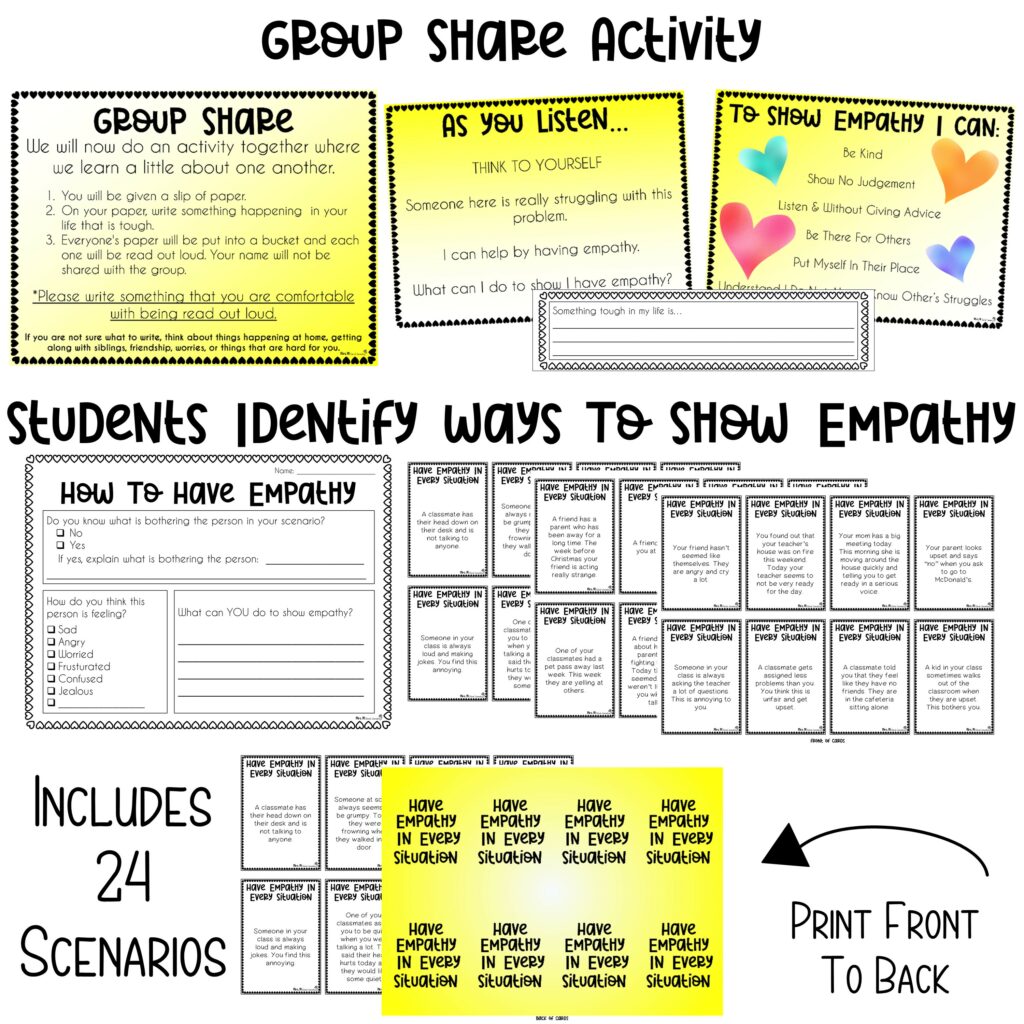 Grow Your Empathy / Teach Students To Think About How Friends & Others ...