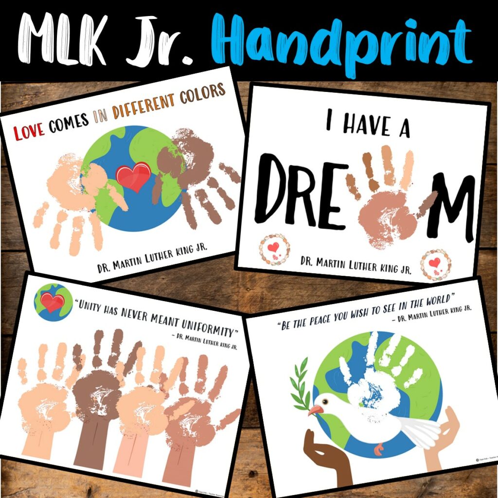 Martin Luther King Jr. Handprint Craft Activities, Keepsake, Gift, MLK ...