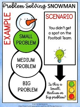 PROBLEM SOLVING SNOWMAN I Winter Activity & Cards I Size of the Problem ...