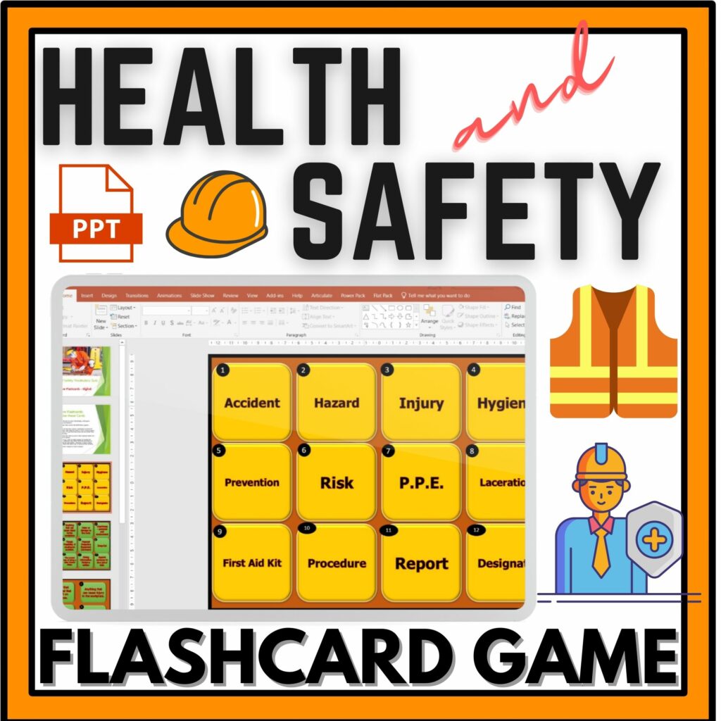 Health and Safety Workplace fun interactive flashcard game - Digital ...