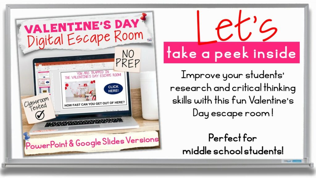 Valentine's Day Digital Escape Room - PowerPoint and Google Slides ...
