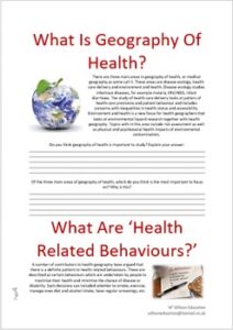 Geography Of Health: Doe Where We live Impact Physical Fitness? (Unit ...