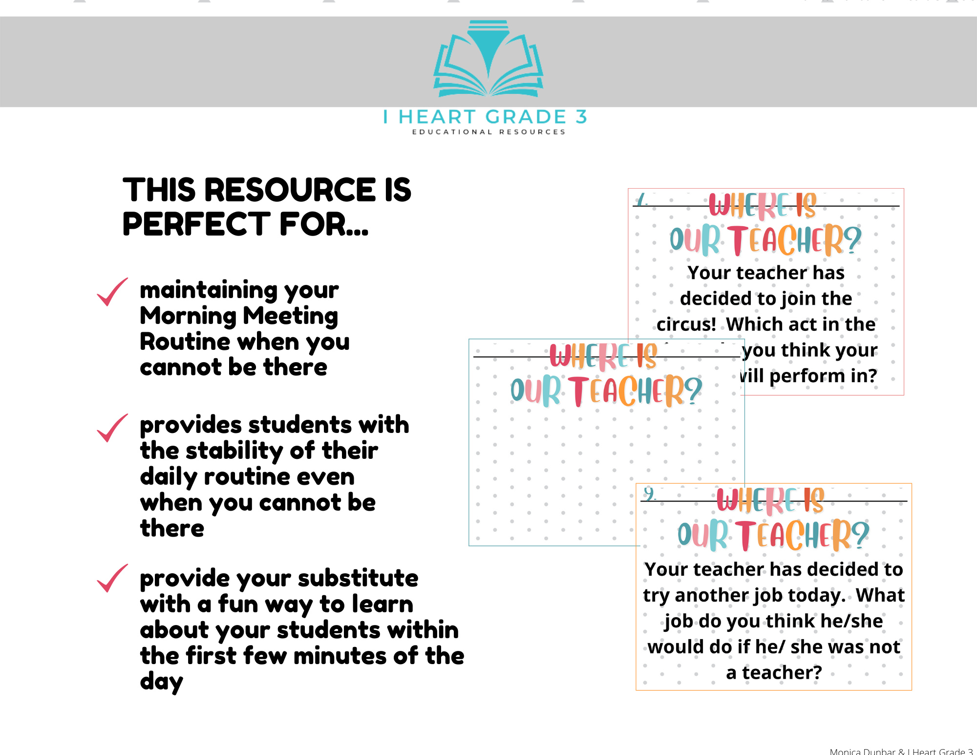 Morning Meetings for Your Substitute | Made By Teachers