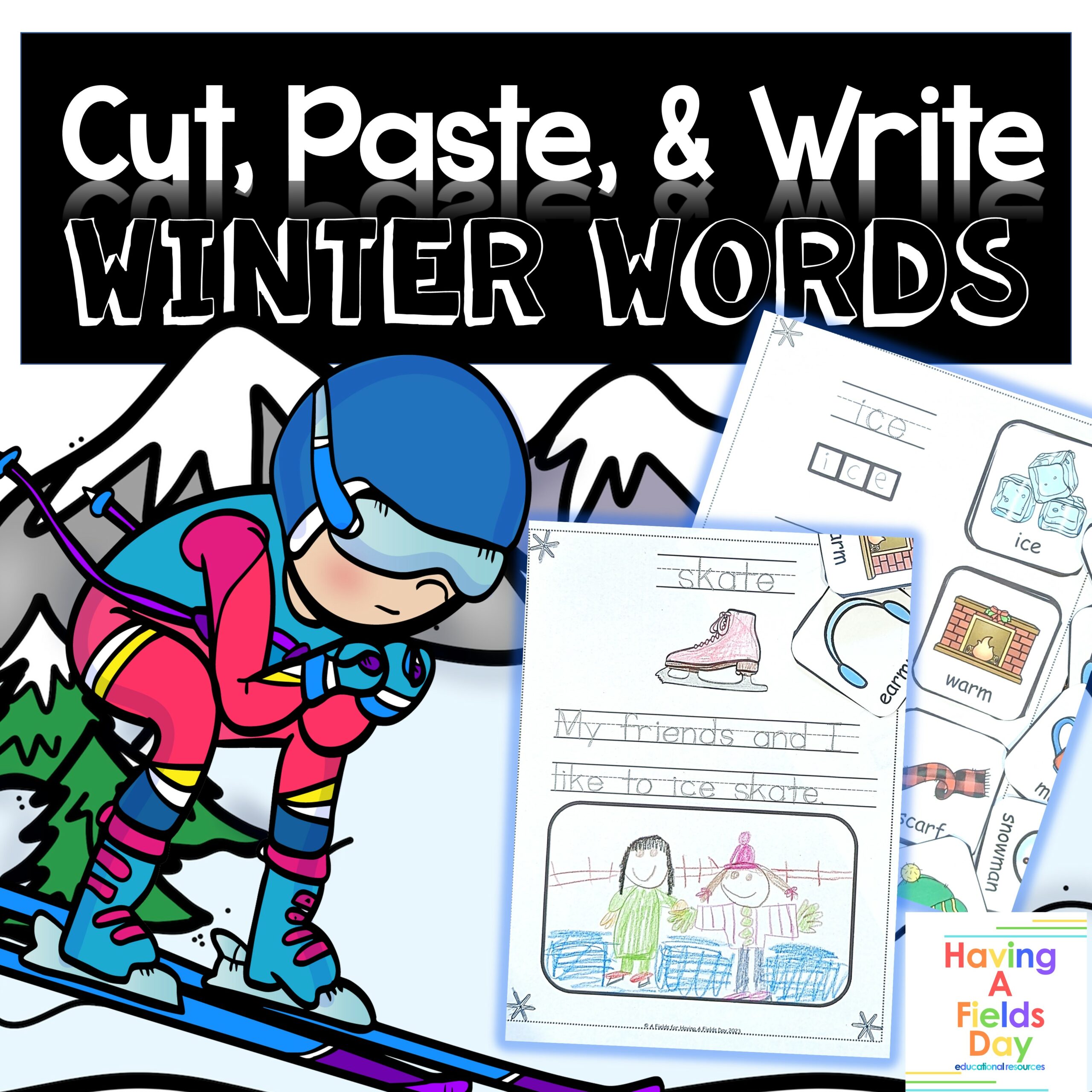 Cut, Paste, and Write Winter Words | Made By Teachers Cut, Paste, and Write Winter Words | Made By Teachers