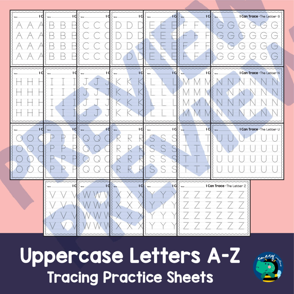 Tracing Practice Worksheets | Pencil Control | Handwriting Practice ...