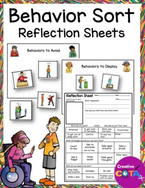 Social Emotional Learning Behavior Sort and Reflection Sheets for Older ...