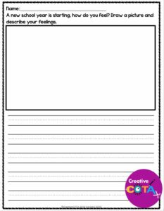 Back to School Social Emotional Learning Color, Cut & Paste and Tracing ...