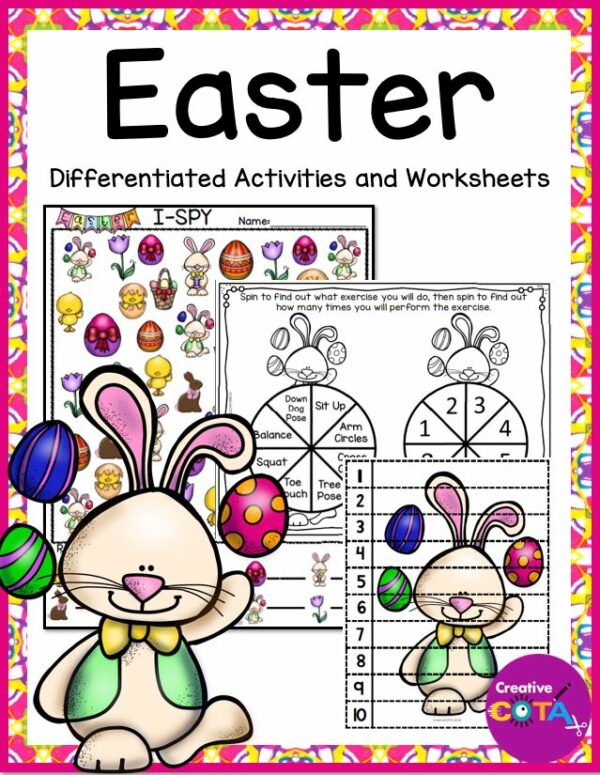 Easter Writing and Math Differentiated Worksheets and Activities | Made ...