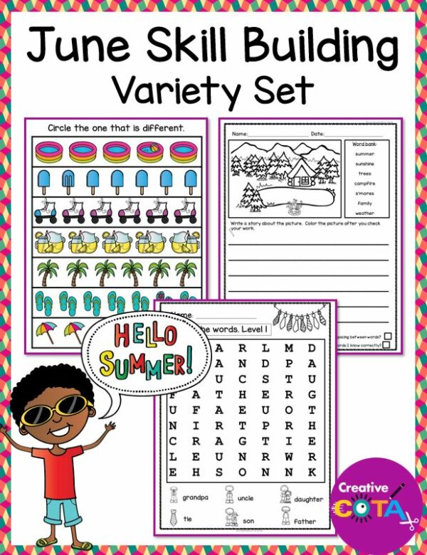 June Occupational Therapy Skill Building Activities and Worksheets ...
