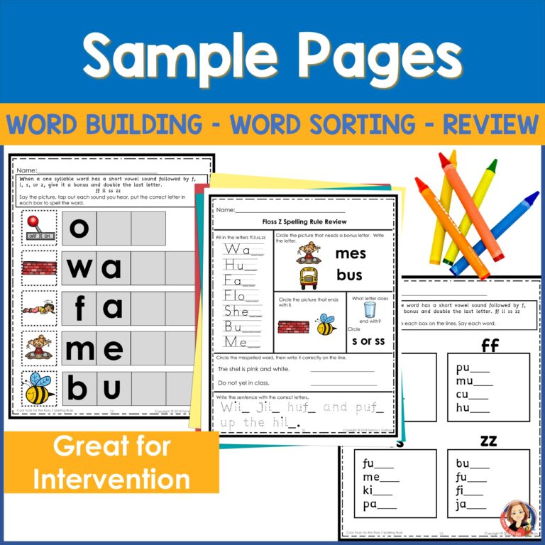 Spelling Rules - The FLSZ Floss Rule Activities | Made By Teachers