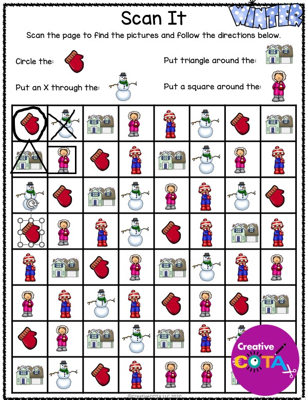Visual Perceptual Activities for Eye Tracking | Made By Teachers