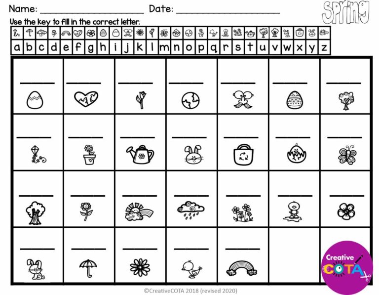 Spring Handwriting Secret Code Worksheets | Made By Teachers
