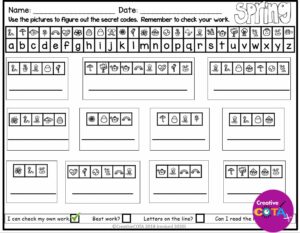 Spring Handwriting Secret Code Worksheets | Made By Teachers