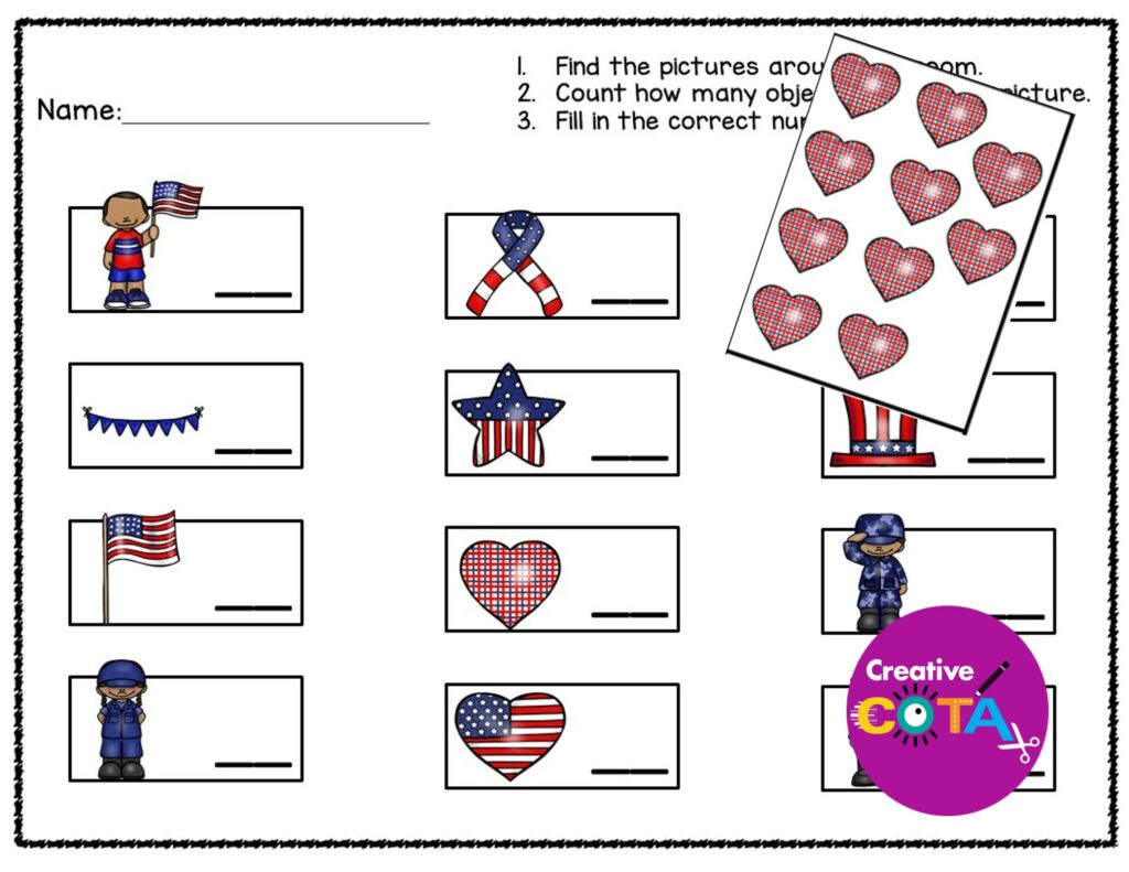 Spring and Summer Counting Math Numbers 1-12 | Made By Teachers