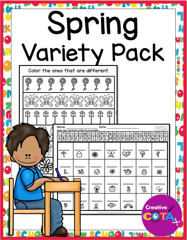 Spring Occupational Therapy Fine Motor and Visual Perceptual Activities ...
