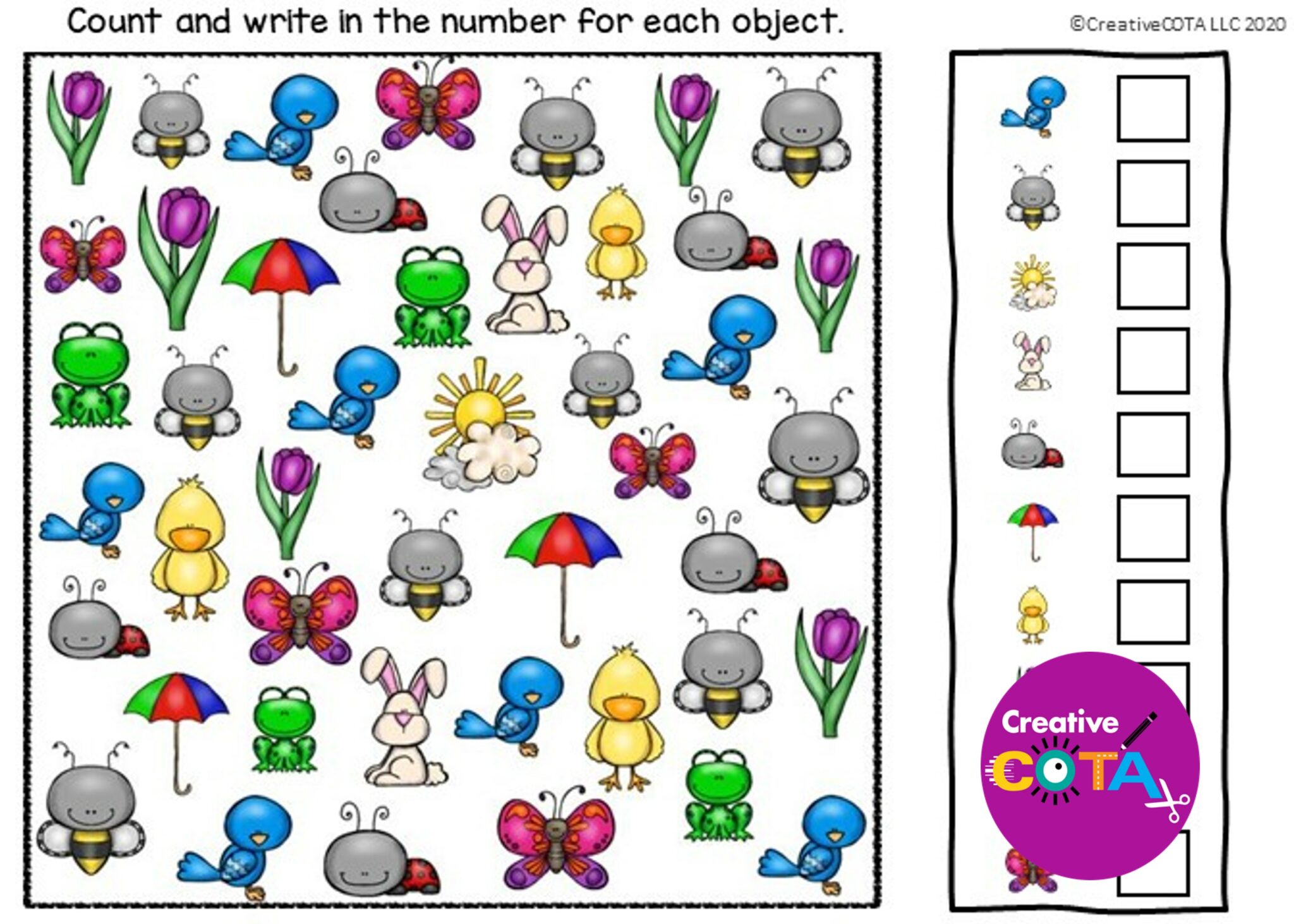 Spring Fine Motor and Visual Perceptual Activities | Made By Teachers