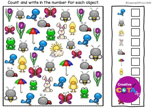 Spring Fine Motor and Visual Perceptual Activities | Made By Teachers