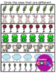 Spring Find the Difference Visual Perception Activities | Made By Teachers
