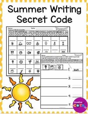 Summer Handwriting Secret Code Cryptograms | Made By Teachers