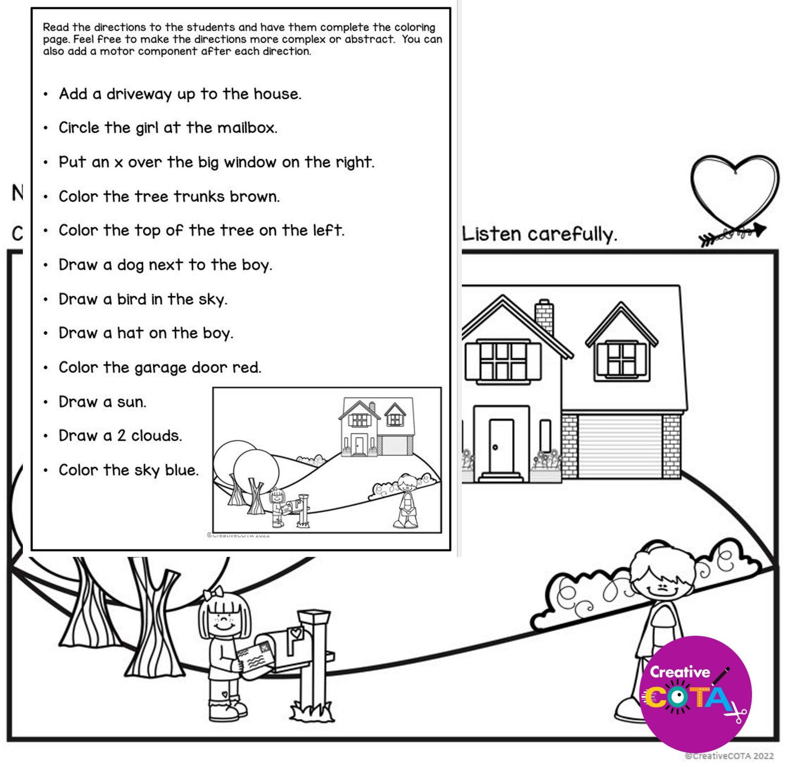 Valentine’s Day and St. Patrick’s Day Follow the Directions Activity ...