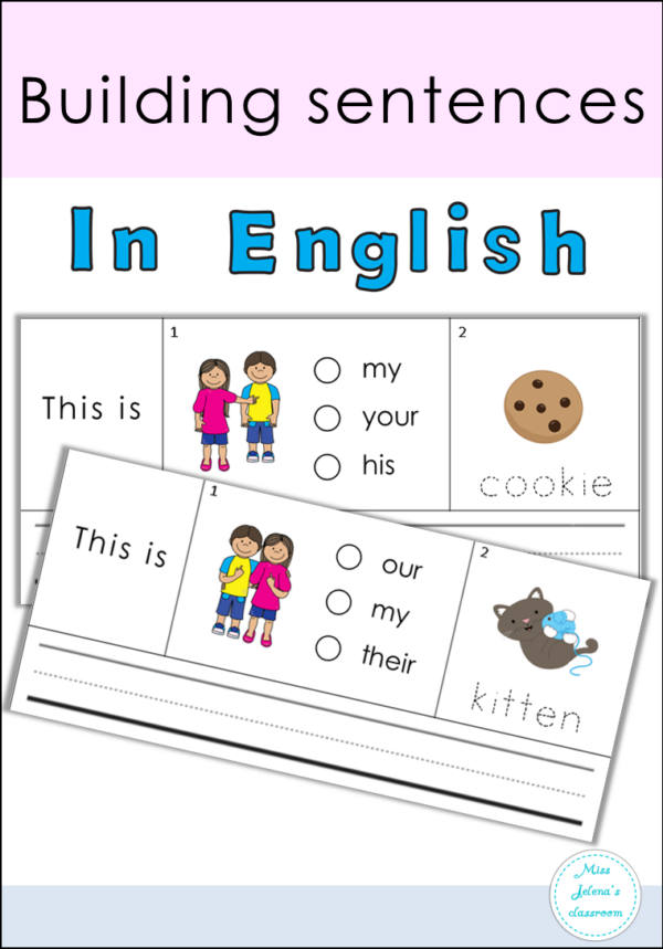 Building Sentences Set II - Possessive adjectives | Made By Teachers
