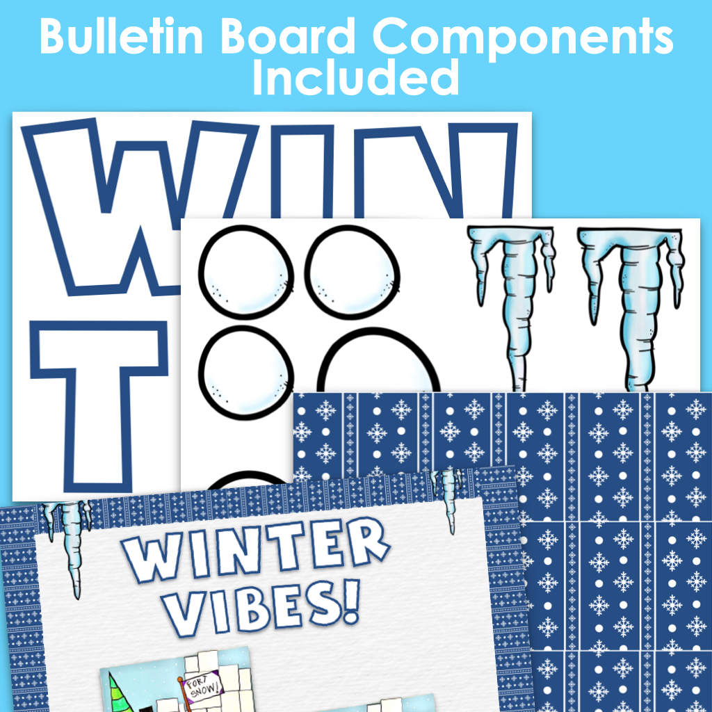 Winter Math Craft Activity Perimeter and Area Snow Fort | Made By Teachers