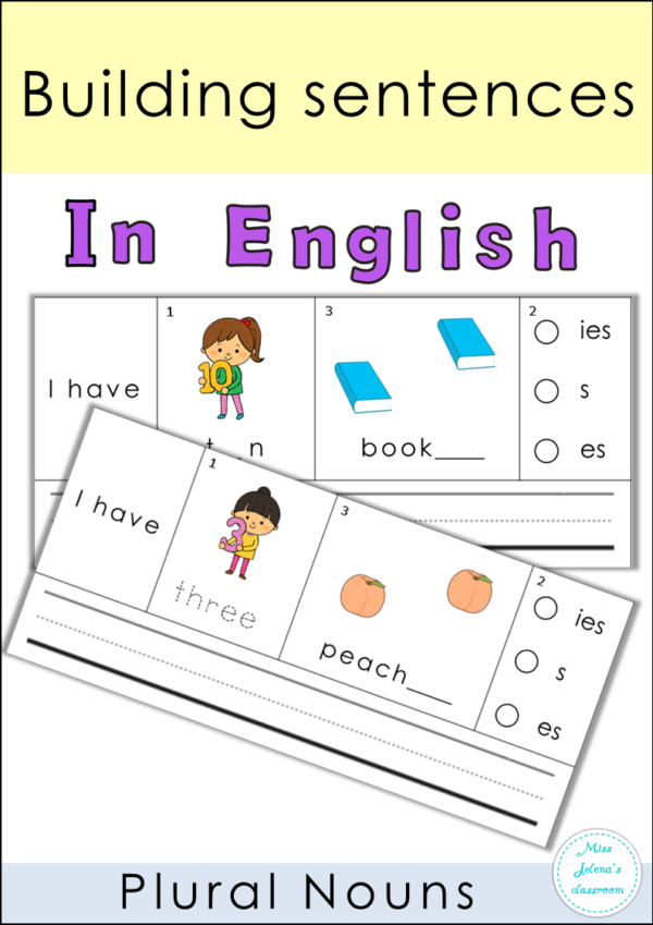 Building Sentences Set VI - Plural nouns | Made By Teachers