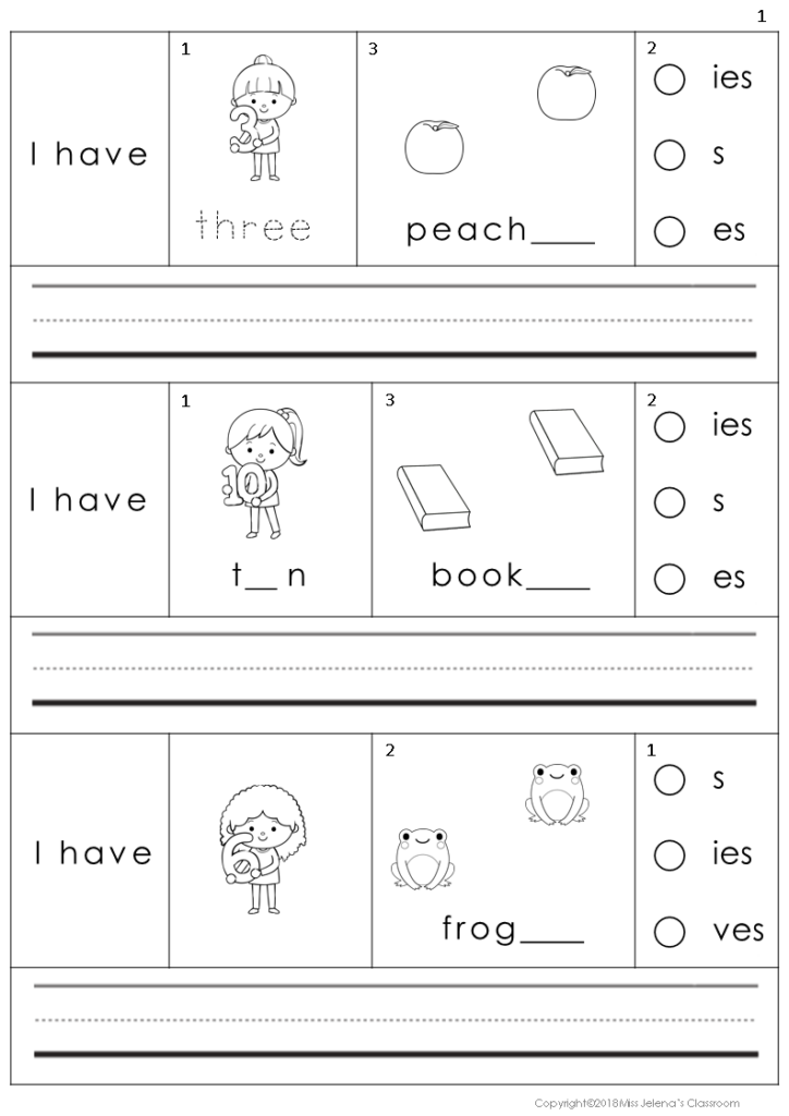 Building Sentences Set VI - Plural nouns | Made By Teachers