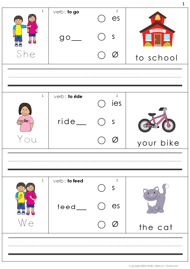 Building Sentences VII -Present Simple | Made By Teachers